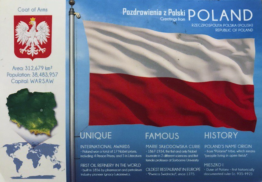Collection of postcards: Symbols of Poland