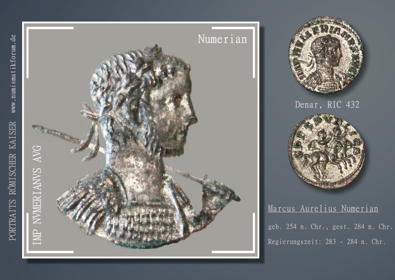 römische Kaiserportraits auf Münzen: Numerian