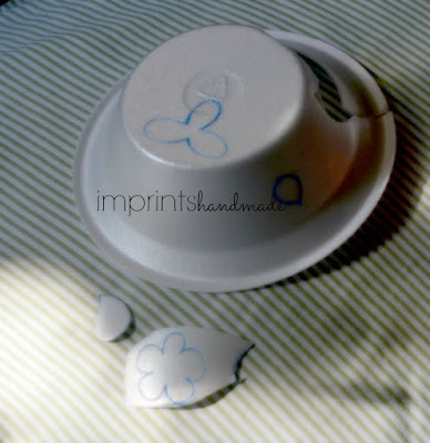 imprints handmade: How to make plastic bottle cap stamp