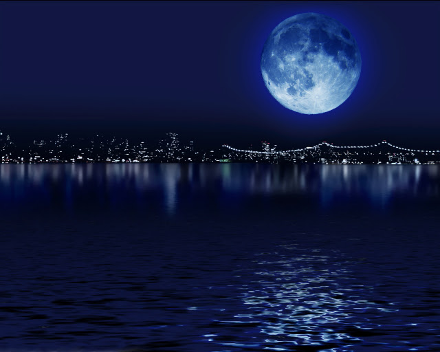 Lindo fenômeno Lua azul nesta sexta feira - EUFORICO