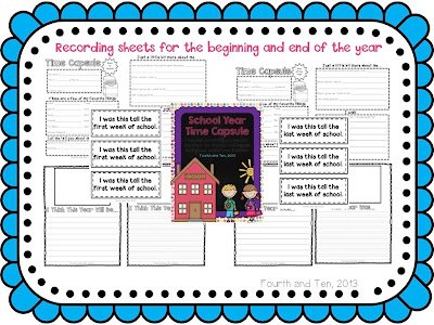 Fourth and Ten: Back to School Activities {Freebie}