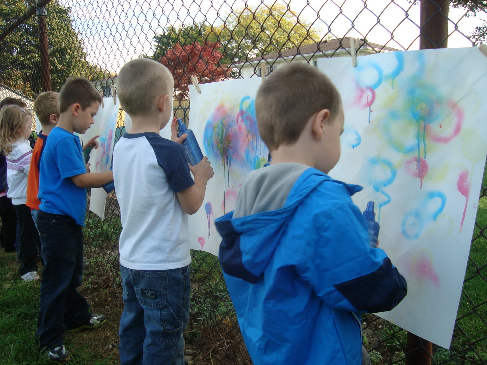 Joyful Learning in the Early Years: Spray Painting