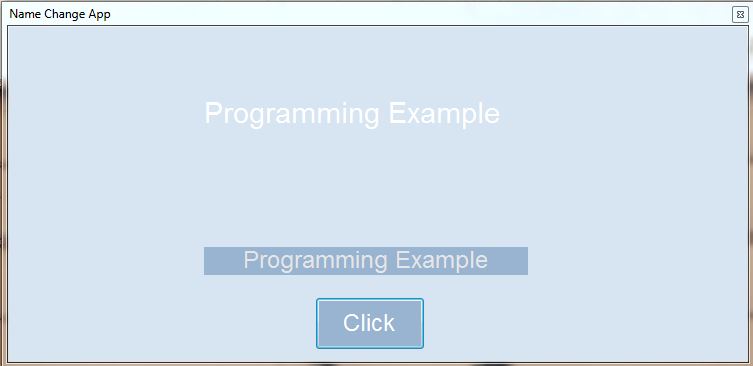 On Clicking Of Button Your Name In Textbox To Display Into Label In Vbnetone Textboxlabel