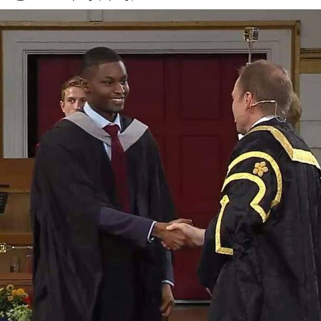 Photos: Businessman Sani Dangote's son graduates from UK University