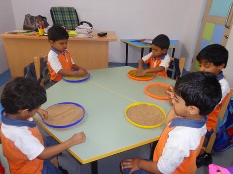 Oakridge Day & Residential Campus, Visakhapatnam: Sand Tracing Activity
