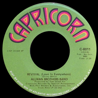 Reading between the Grooves: Capricorn Records: Revival (Love Is ...
