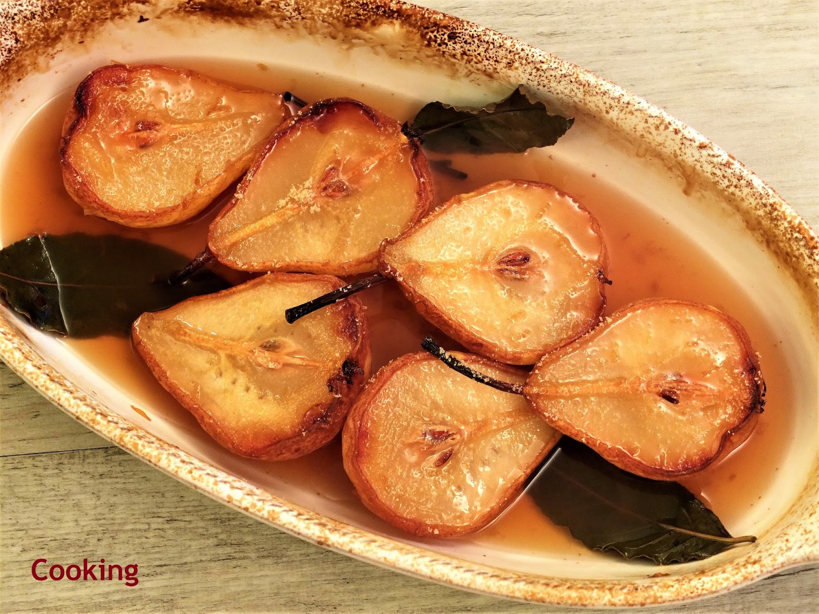 Cooking Books: Pêras com Moscatel, limão e louro | Pears with Moscatel ...