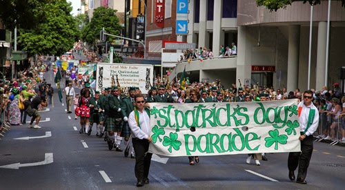 AS THEY WERE: ST. PATRICK'S DAY PARADE... BRISBANE, AUSTRALIA