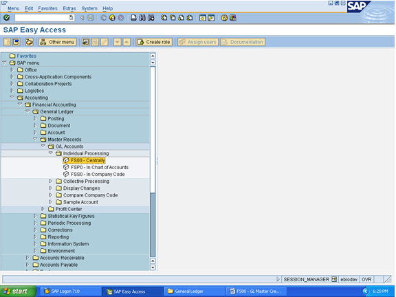 Free SAP Training Manuals: T Code-FS00: SAP FI (Financial) USER MANUAL ...