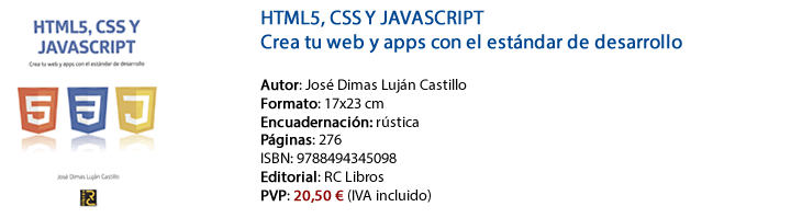 APRENDE HTML5, CSS Y JAVASCRIPT, PARA EL DISEÑO WEB Y DE APLICACIONES ...