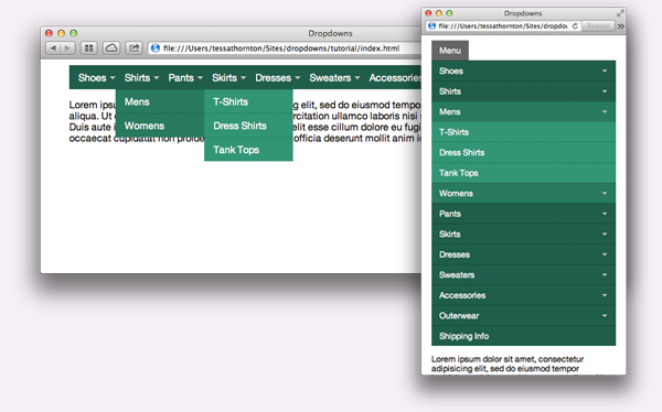 16+ Responsive Menus Tutorials | HTML5 | CSS3 ~ NEW CSS3 MENU