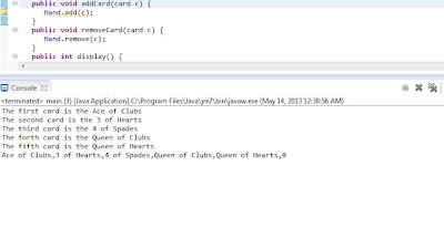 Java and Programming: Cards Game Program