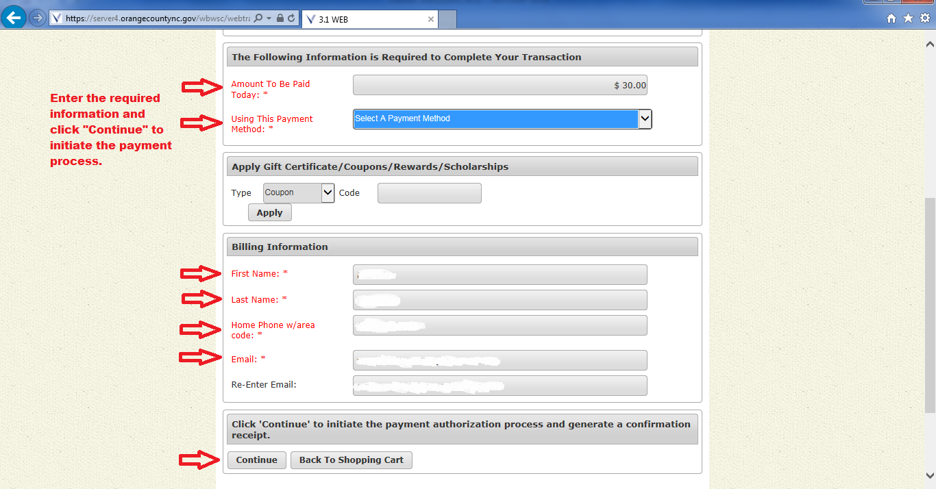 River Rambler: Using the Orange County Parks & Recreation WebTrac ...