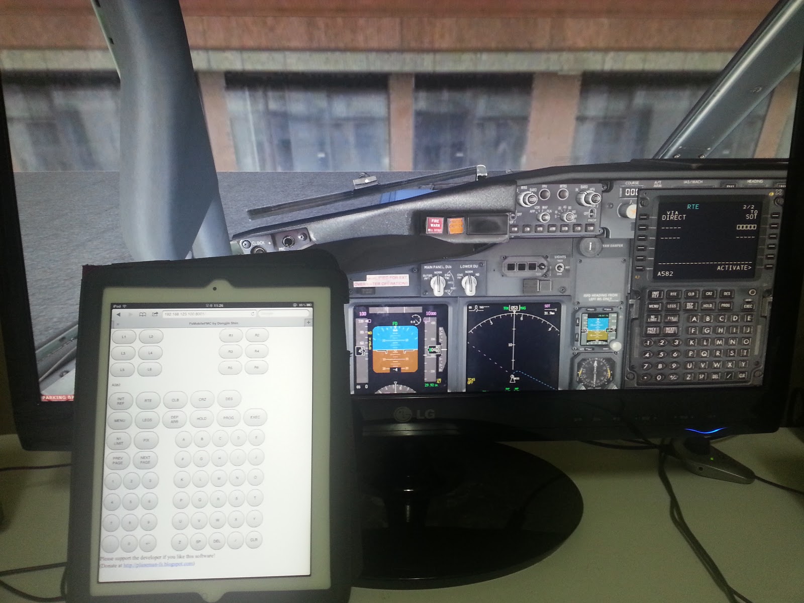 Flight Simulator Add-on by planeman: FsMobileFMC(FMC Controller with ...