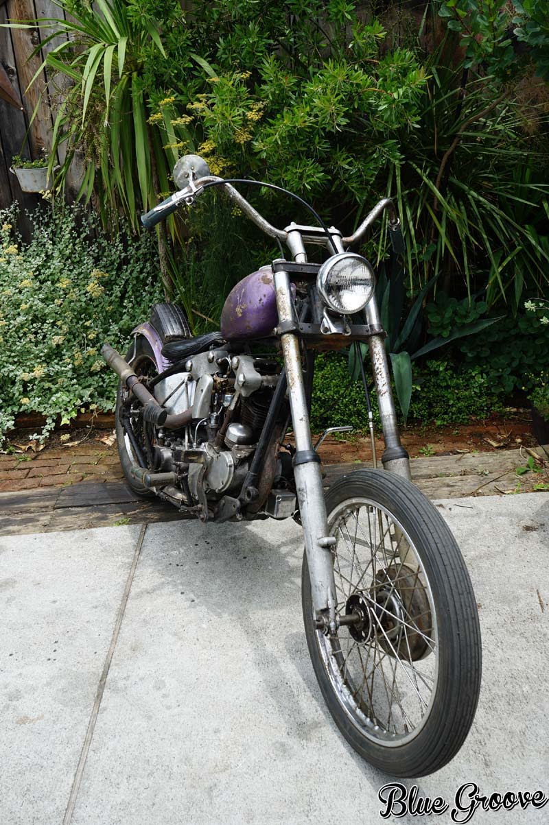 BLUE GROOVE SHOP BLOG: - SOLD - 38`Knucklehead Chopper `Purple Haze'