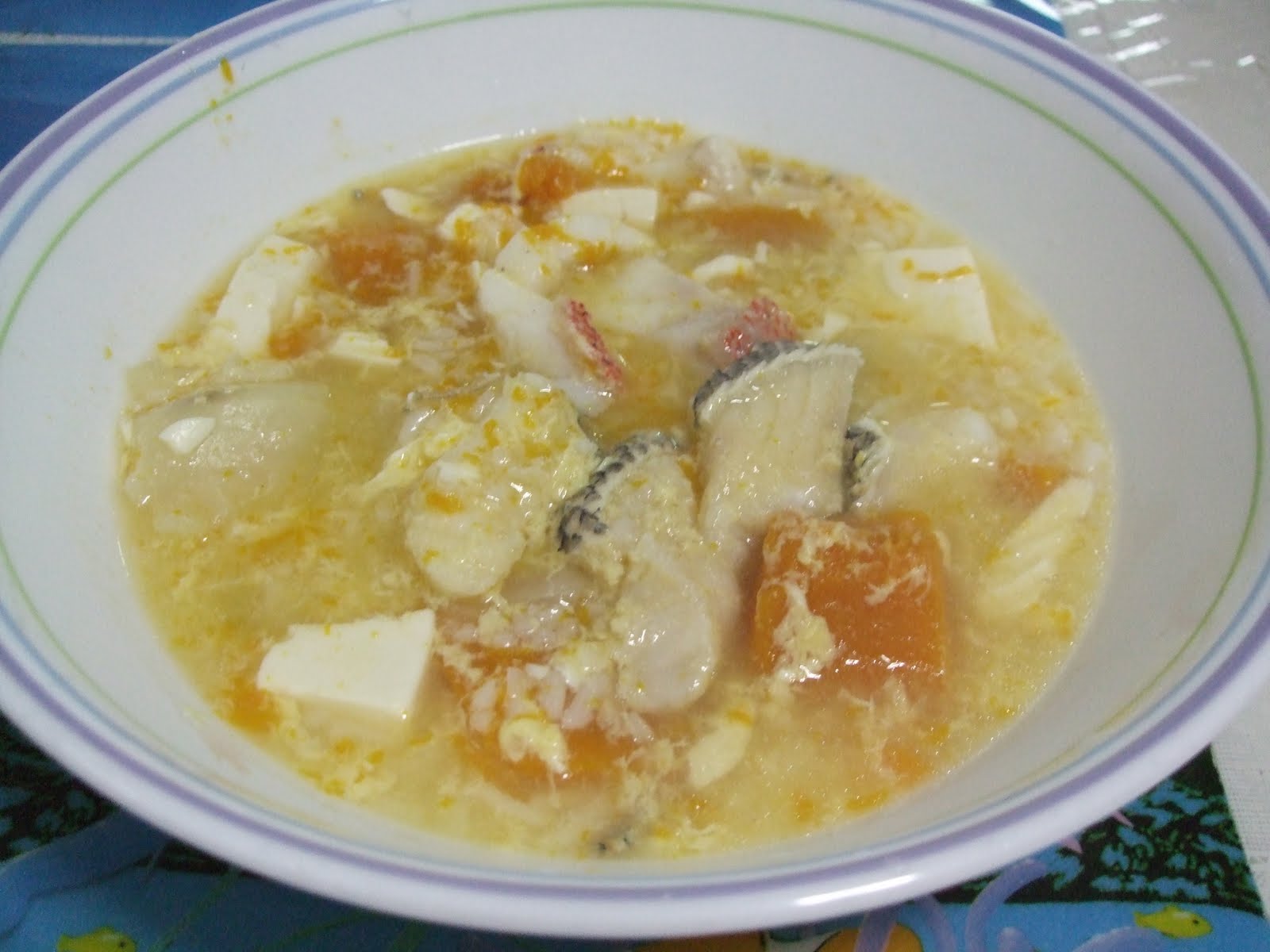 Mum's Yummy Recipe: Pumpkin Fish Porridge