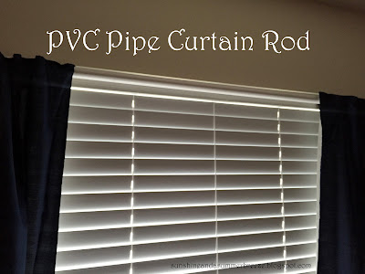 Sunshine and a Summer Breeze: PVC Pipe Curtain Rod