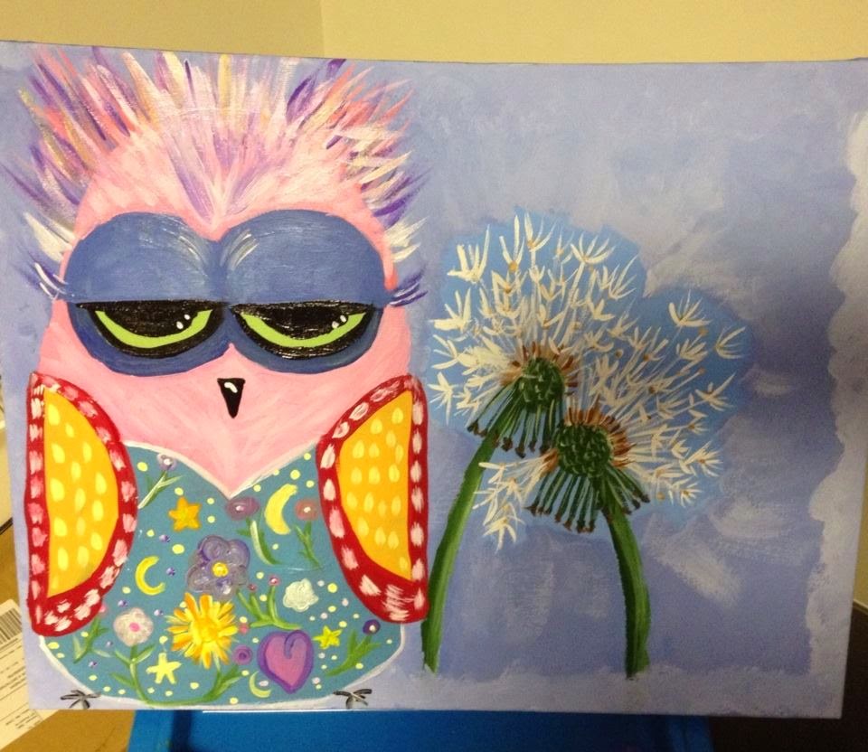 Painting with the Art Sherpa: Littlest Hoot online free painting lesson ...