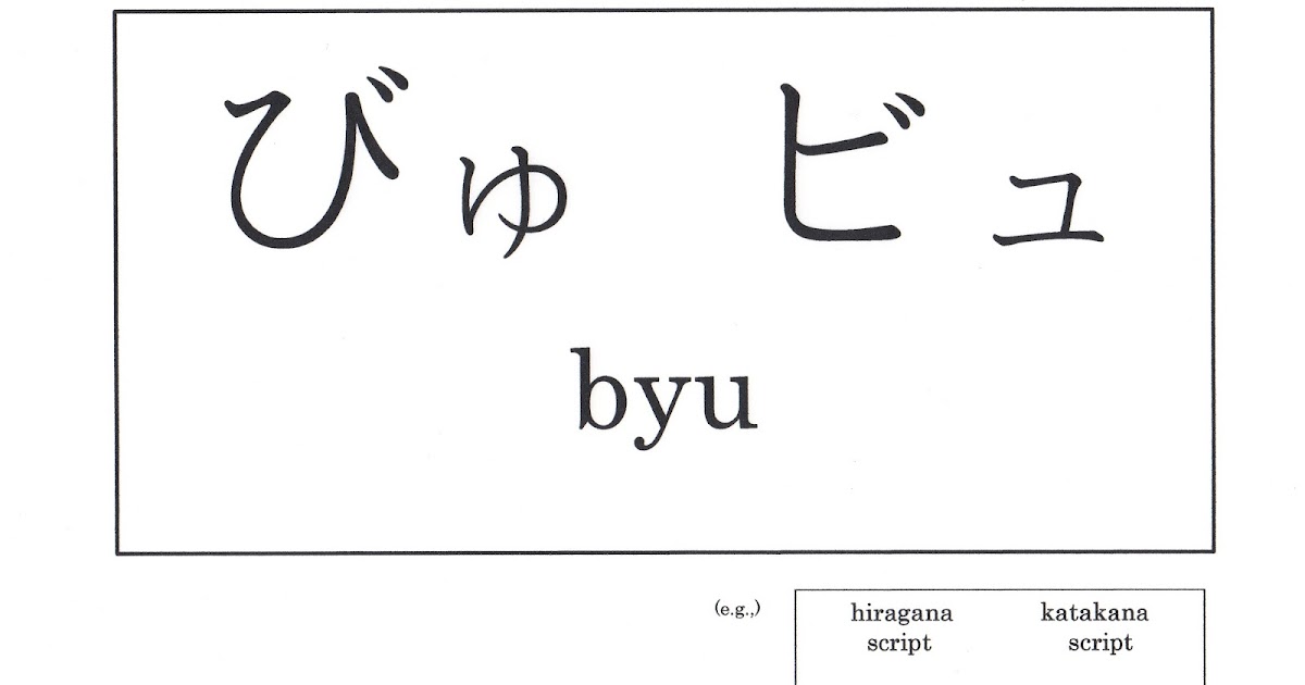 Learning Japanese Language 〜Sakura's Japanese〜: byu(びゅ、ビュ) Learning ...