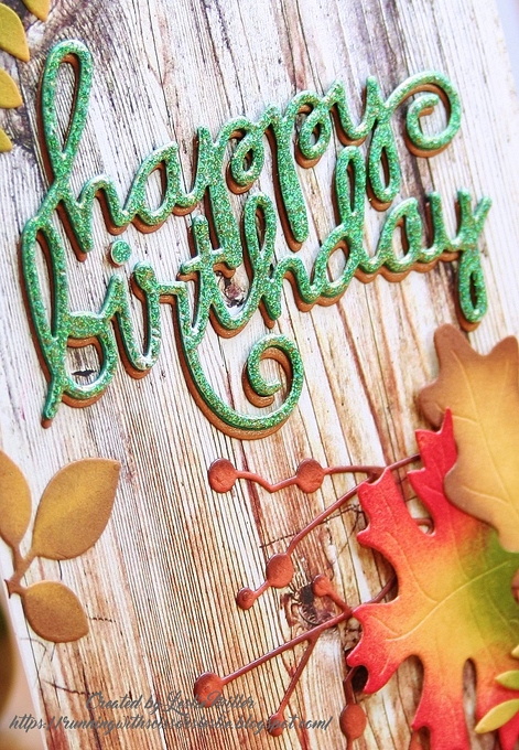 Happy Birthday Fall Leaves