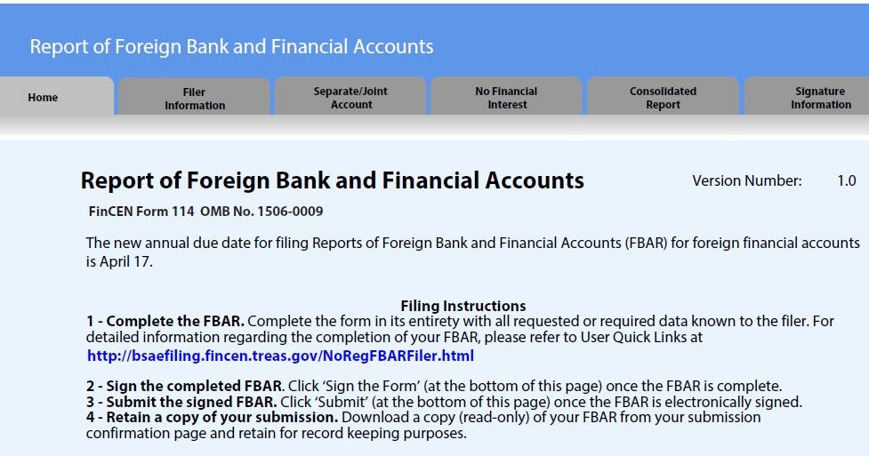 PHILIPPINE DESTINY: IRS Free File Fillable Forms & FBAR 2020