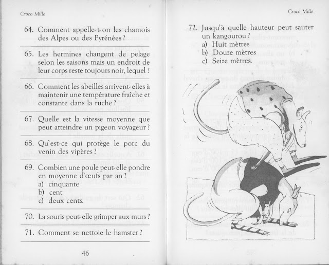 école : références: Solleau, 400 devinettes sur les animaux (1988)