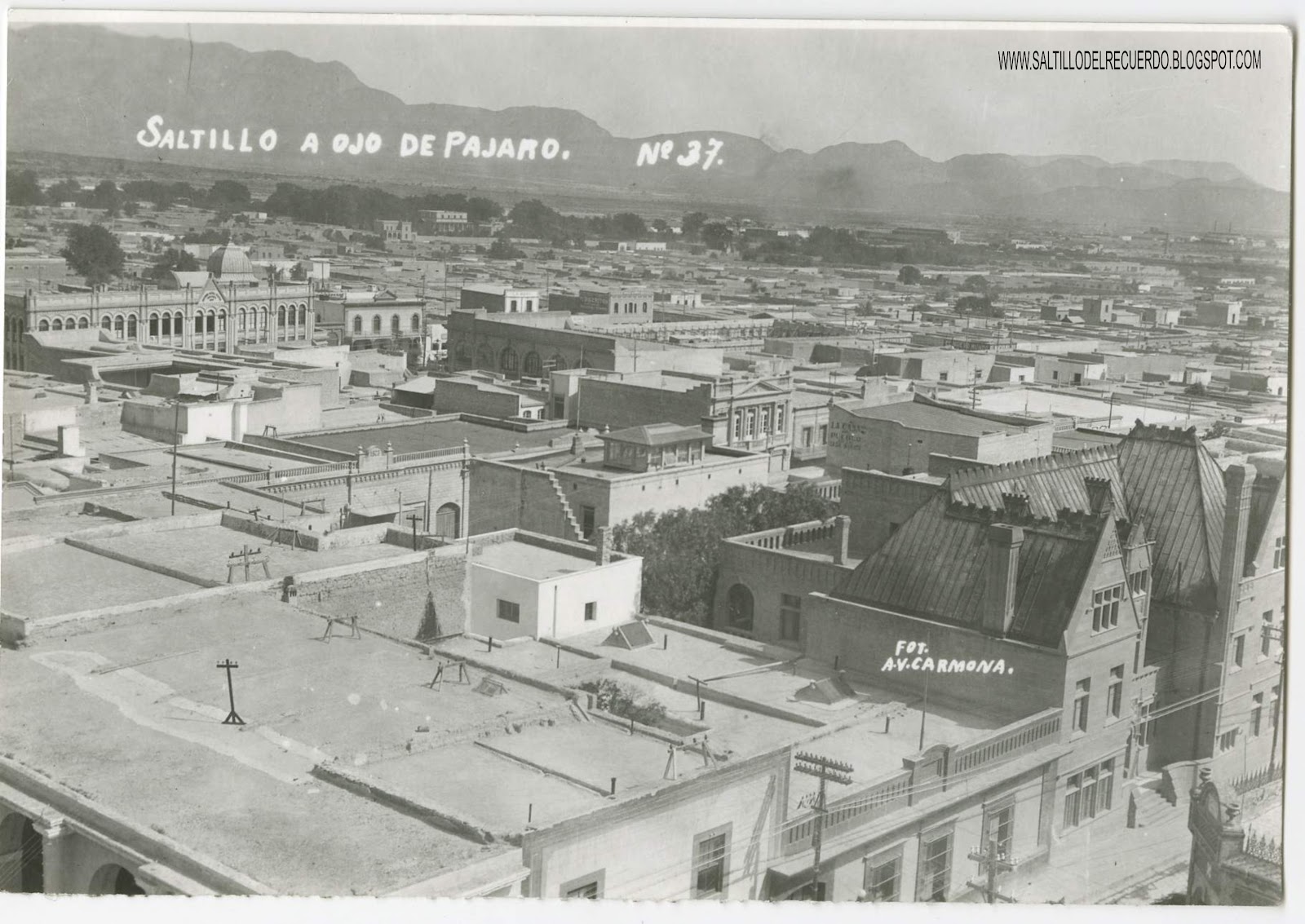SALTILLO DEL RECUERDO: VISTA DE SALTILLO ANTIGUO....!!!