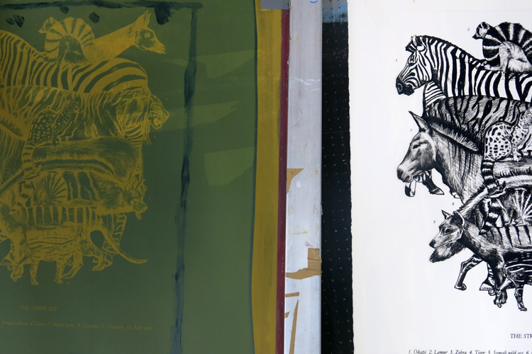 The Stripe Set screen print – Anna Walsh