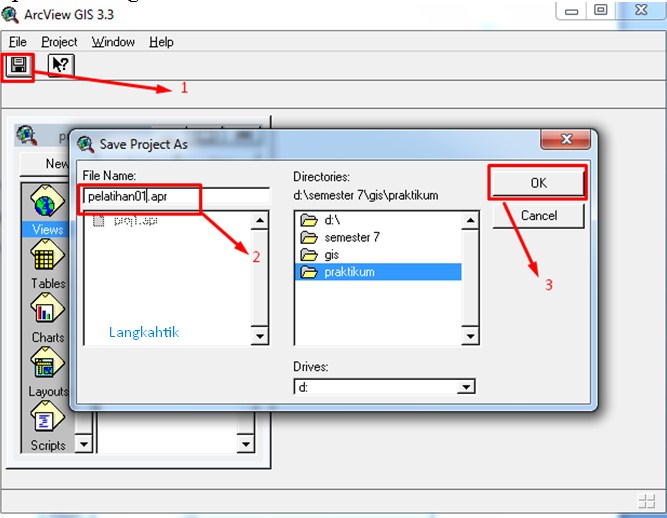 Cara menggunakan Arcview 3.3 Sistem Informasi Geografis | Tutorial TIK