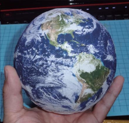 1/100000000 Earth Papercraft | Papercraft Paradise | PaperCrafts ...