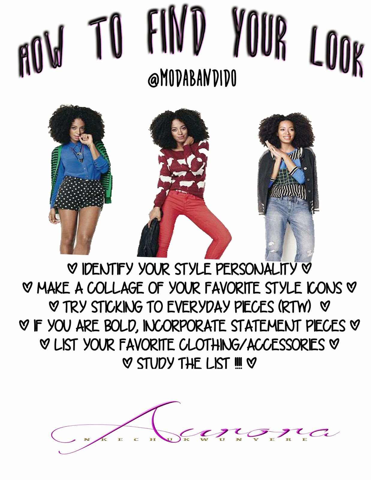 Moda Bandido: How To " Find Your Look"...