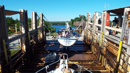 Cruising with "Best Mate": Big Chute Lock 44 to Midland, ON