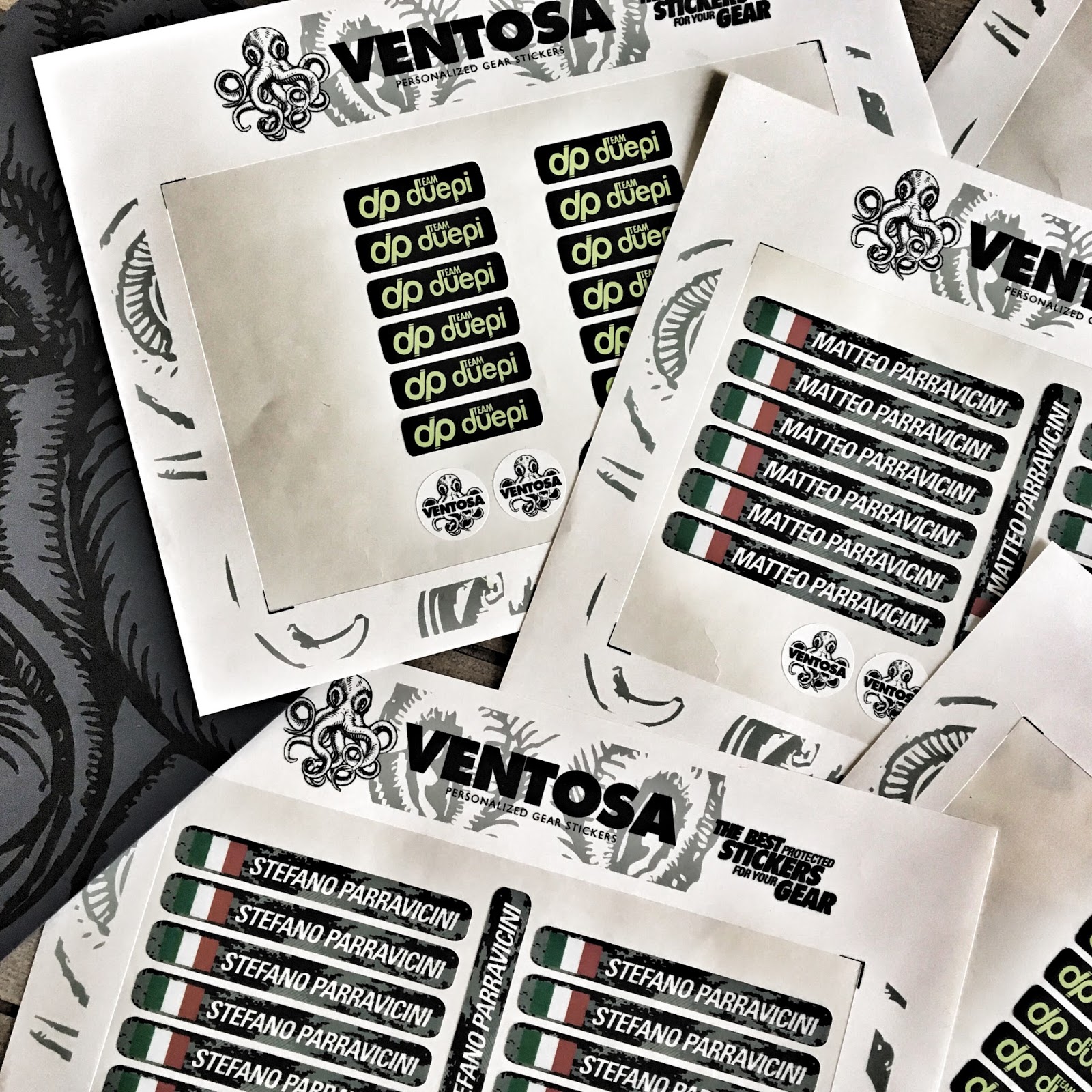 Team DuePi: Ventosa Stickers are the best!