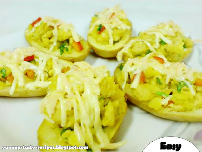 Yummy Tasty Recipes: Grilled Potato Boats Recipe