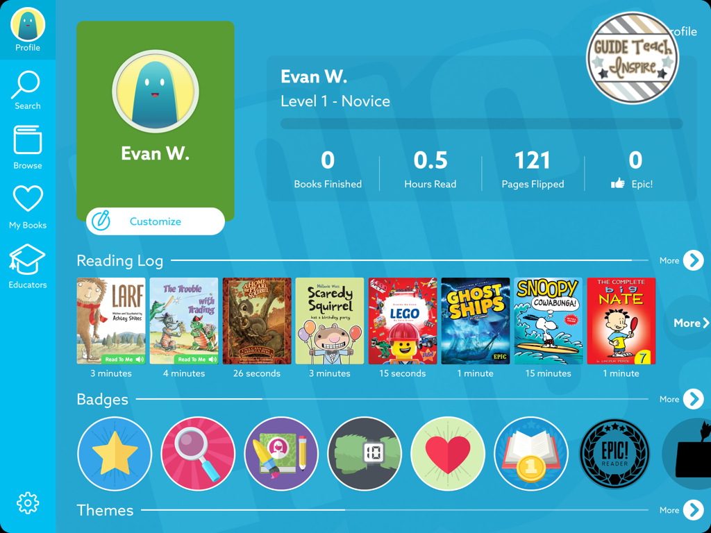 Guide~Teach~Inspire: Five for Friday - EPIC Reading App