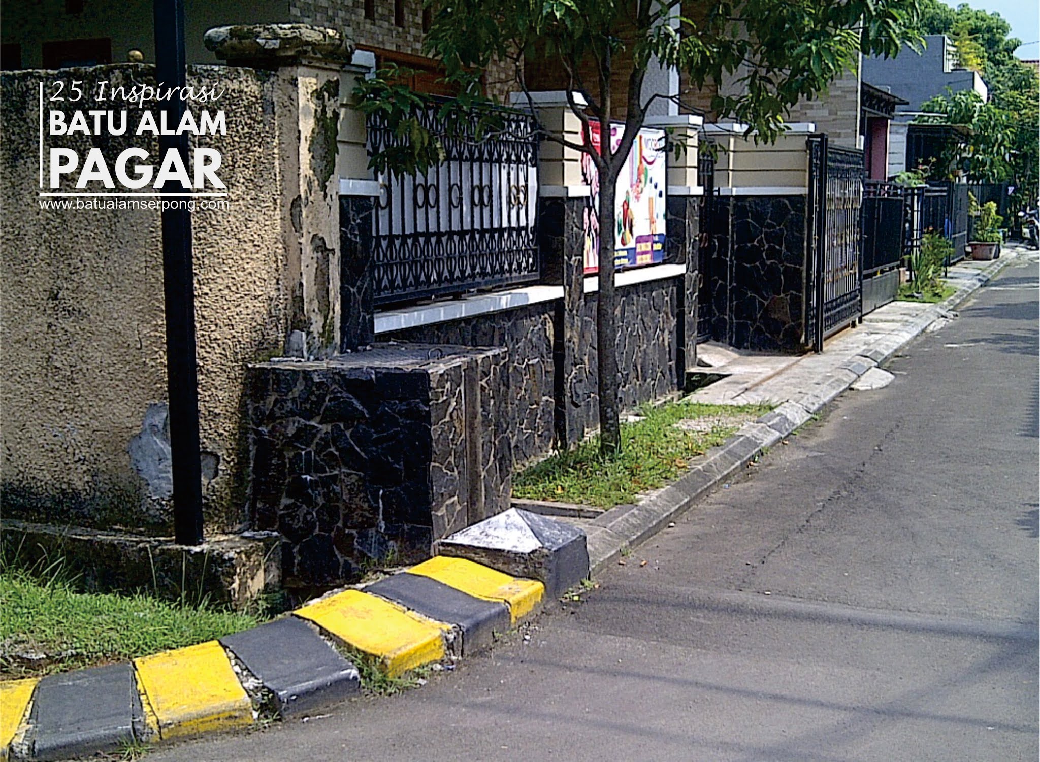 JADI PENGEN ! 25 INSPIRASI BATU ALAM DINDING PAGAR - JUAL BATU ALAM ...