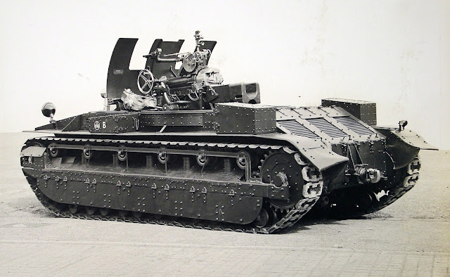 Interwar Tank Development: 18 pounder gun on SP (self propelled ...