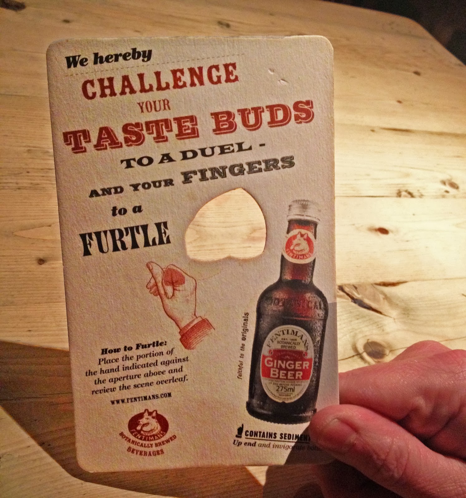 The Crispy Crouton: An evening of great British food and rude beer mats