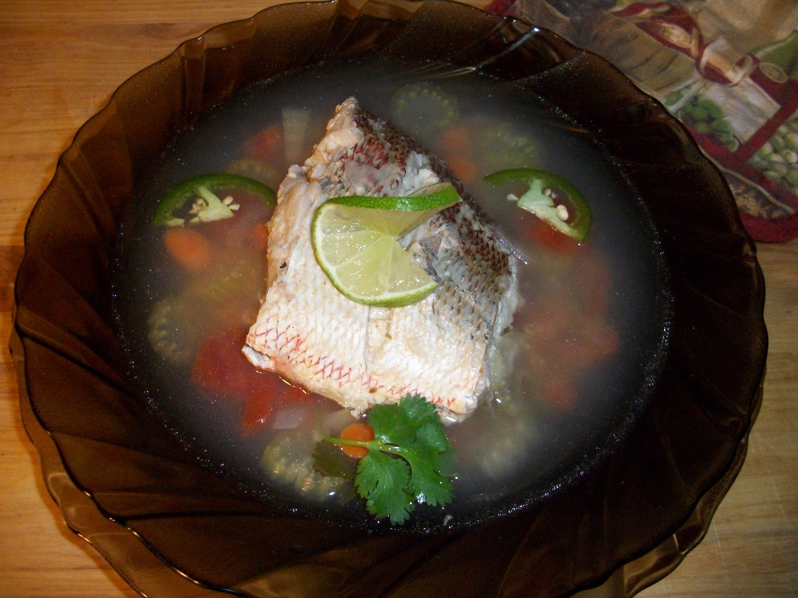 Cooking with love ! : Ciorba de peste (Red Snapper soup )