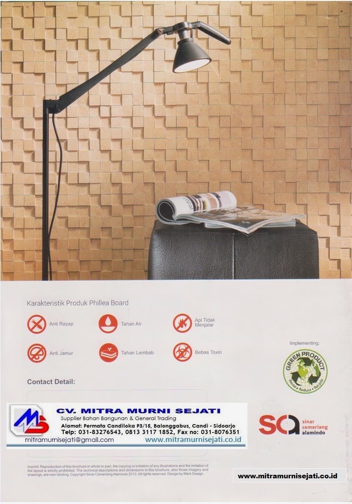 DINDING PANEL 3 DIMENSI SIDOARJO: PHILLEA BOARD PAPAN COR GEDUNG BERTINGKAT
