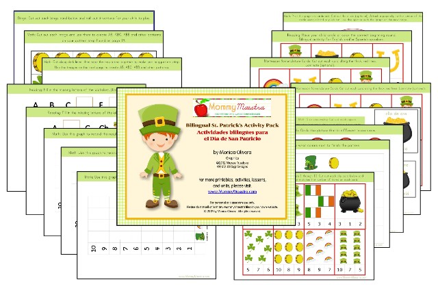 Mommy Maestra: St. Patrick's Day Bilingual Activity Pack {PRINTABLE}