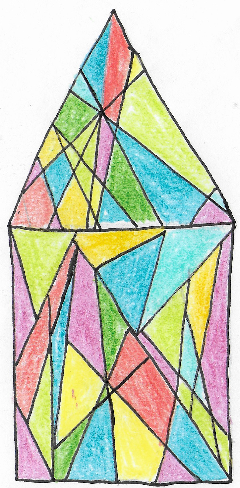 Geometry and Arts: 2016-17. Free drawing with triangles