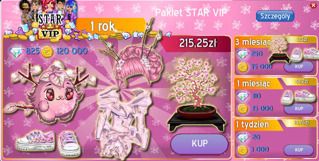 Najładniejsze pakiety vip (według mnie)