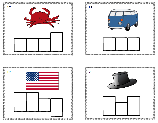 Tchrgrl: Free Elkonin Task Cards