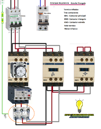 Esquemas eléctricos: estrella triangulo de potencia esquema