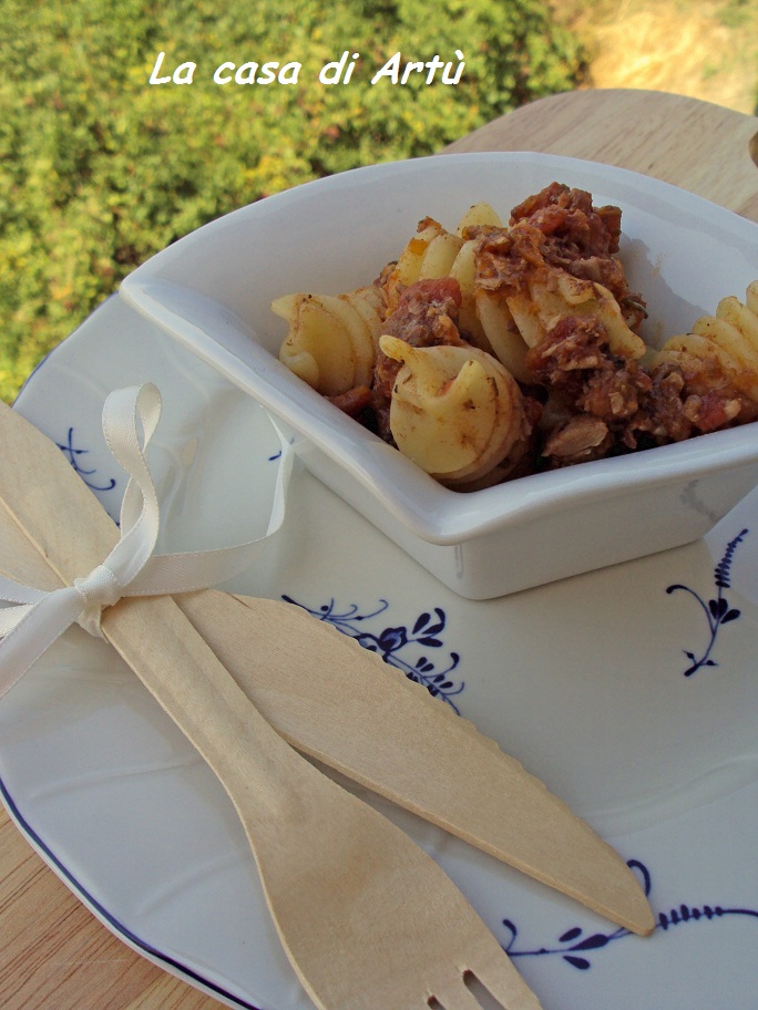 La casa di Artù: FusillORO con ragù di mini lepre