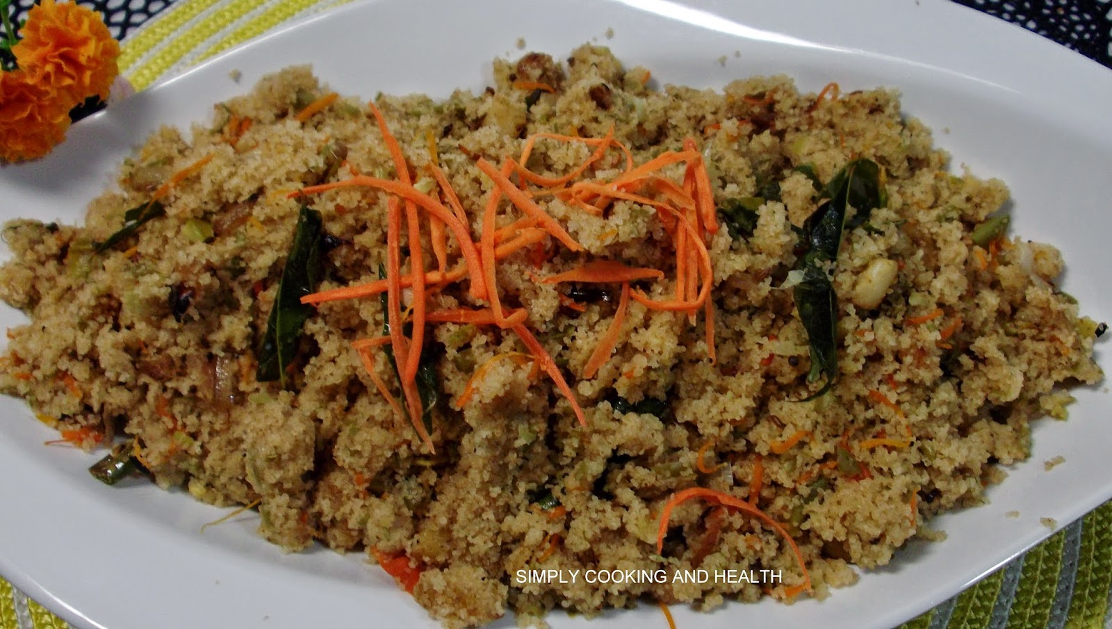 Simply Cooking and Health: Stir-fried roasted semolina with mixed ...