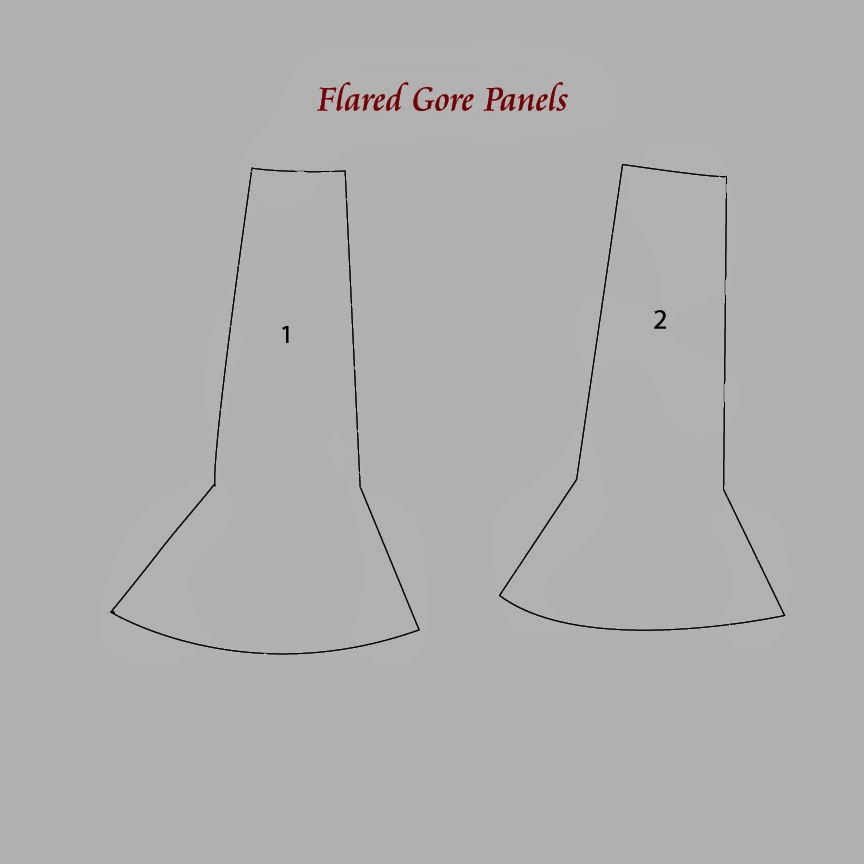 Frills and Flares: Tutorial---How to Draft and Sew an 8-Gore Flared Skirt