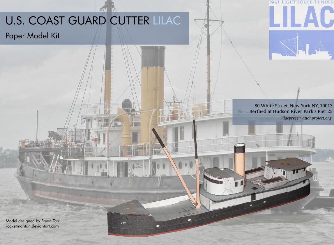 Papercraft - Ship US Coast Guard Lilac - Papercraft4u | Free ...