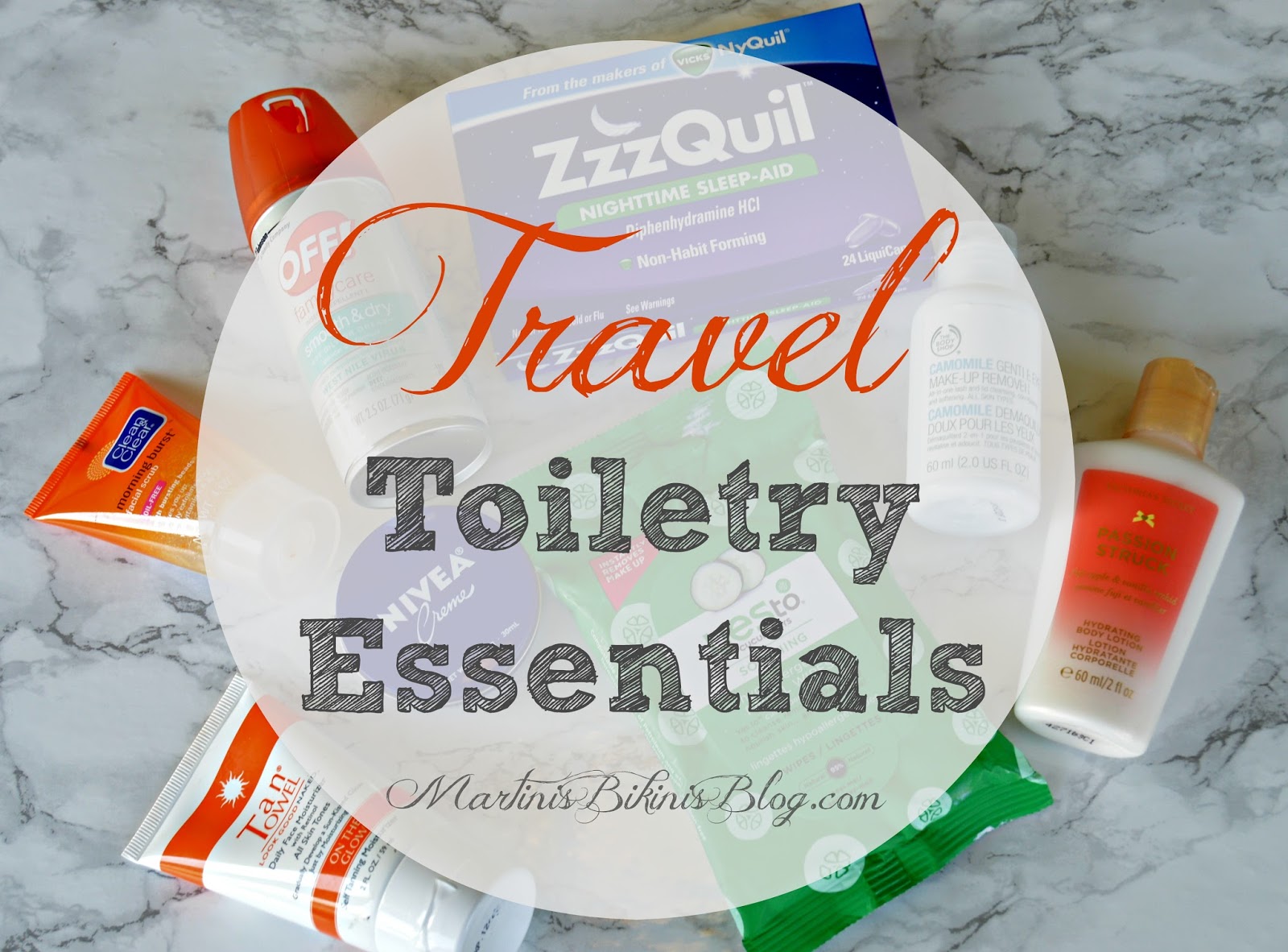 Travel-Size Essentials - Martinis | Bikinis